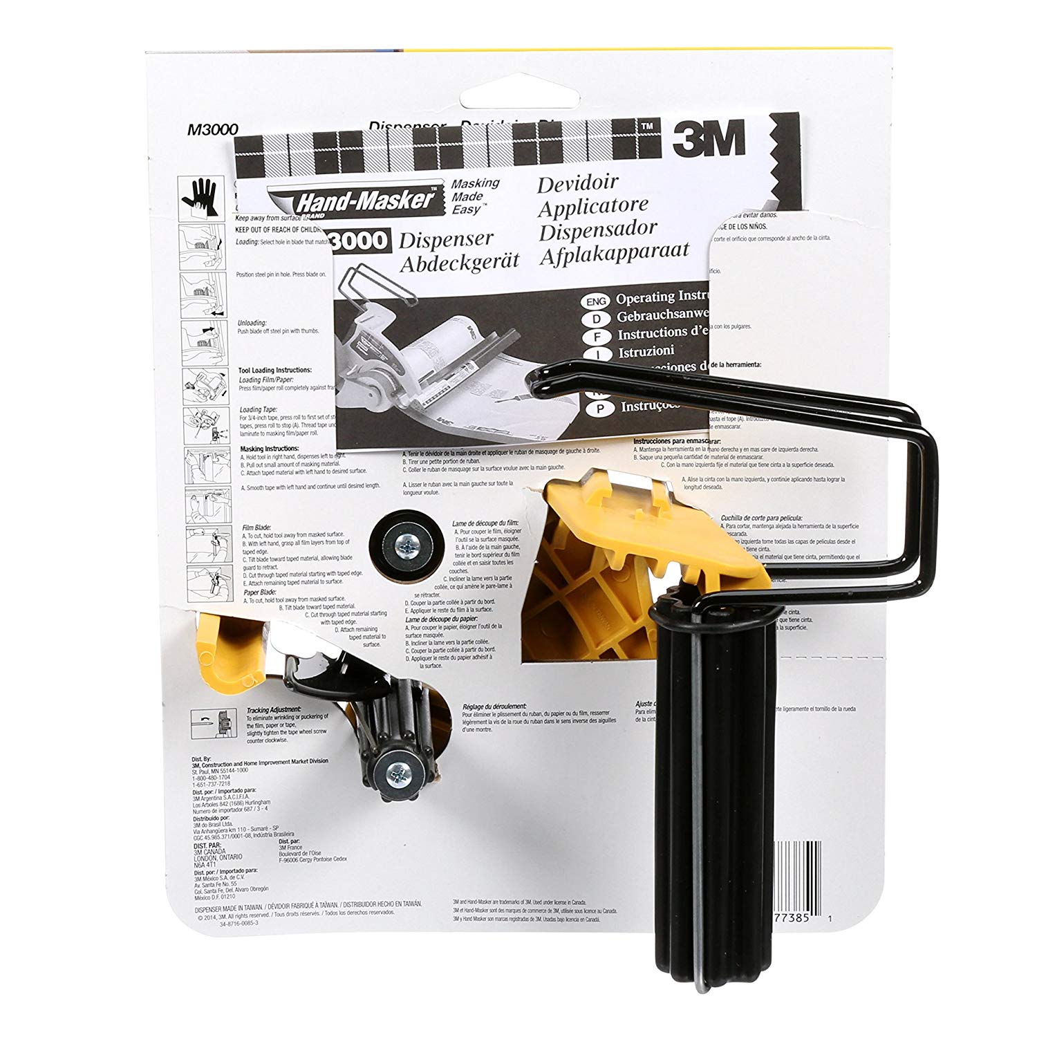 3M Hand-Masker M3000 tool for masking film and paper, all tapes widths ...