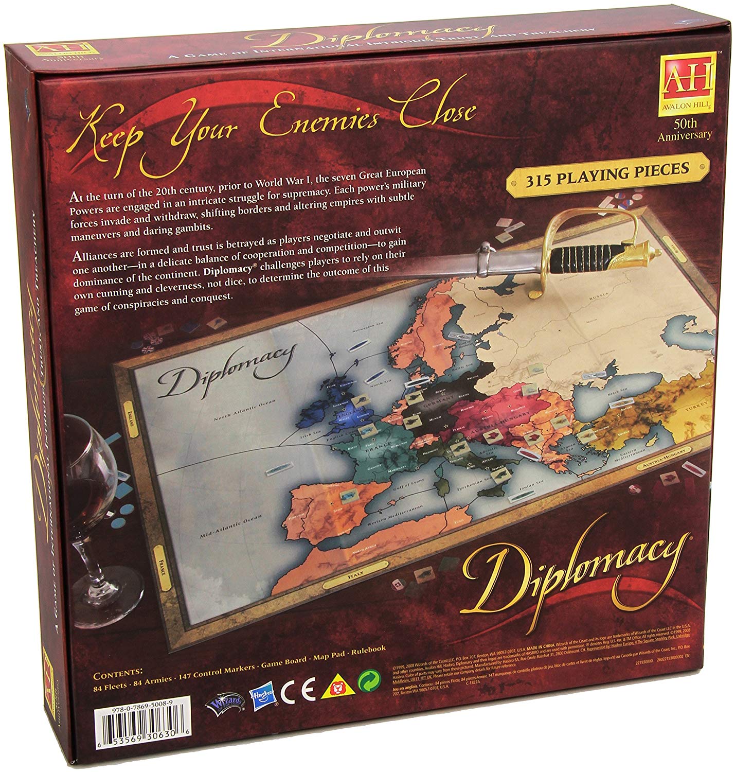 Avalon Hill – Diplomacy – Board Game – BigaMart