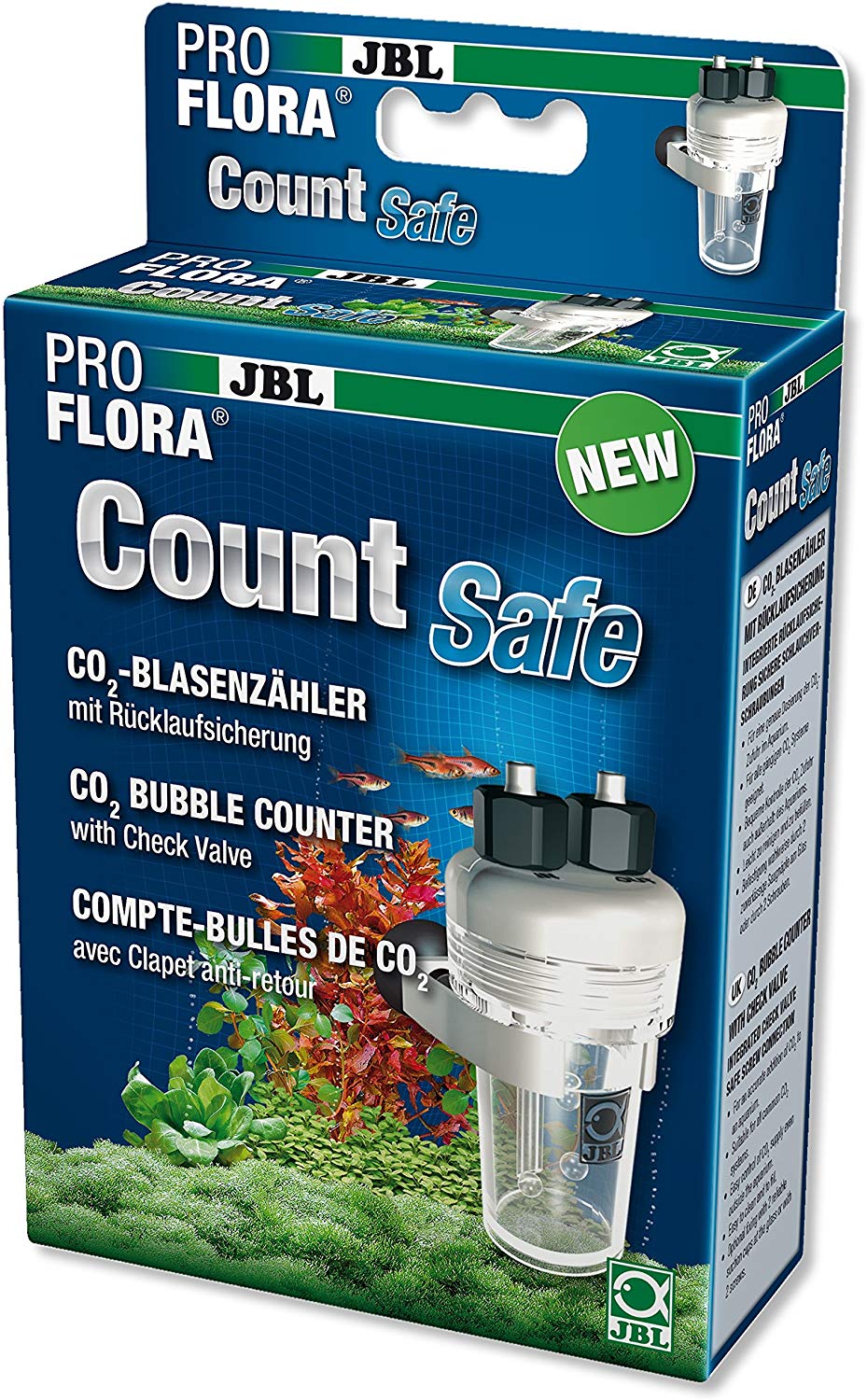 JBL CO2 CountSafe 2 64496 Bubble Counter with Backflow Protection for ...