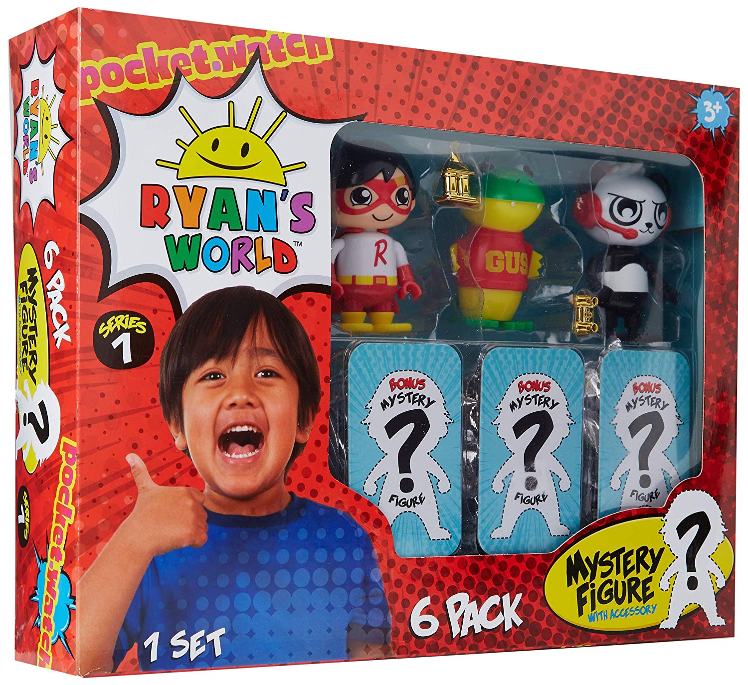 Ryan’s World 6 Pack Collectible Mystery Figure Set, Multi-Colour – BigaMart