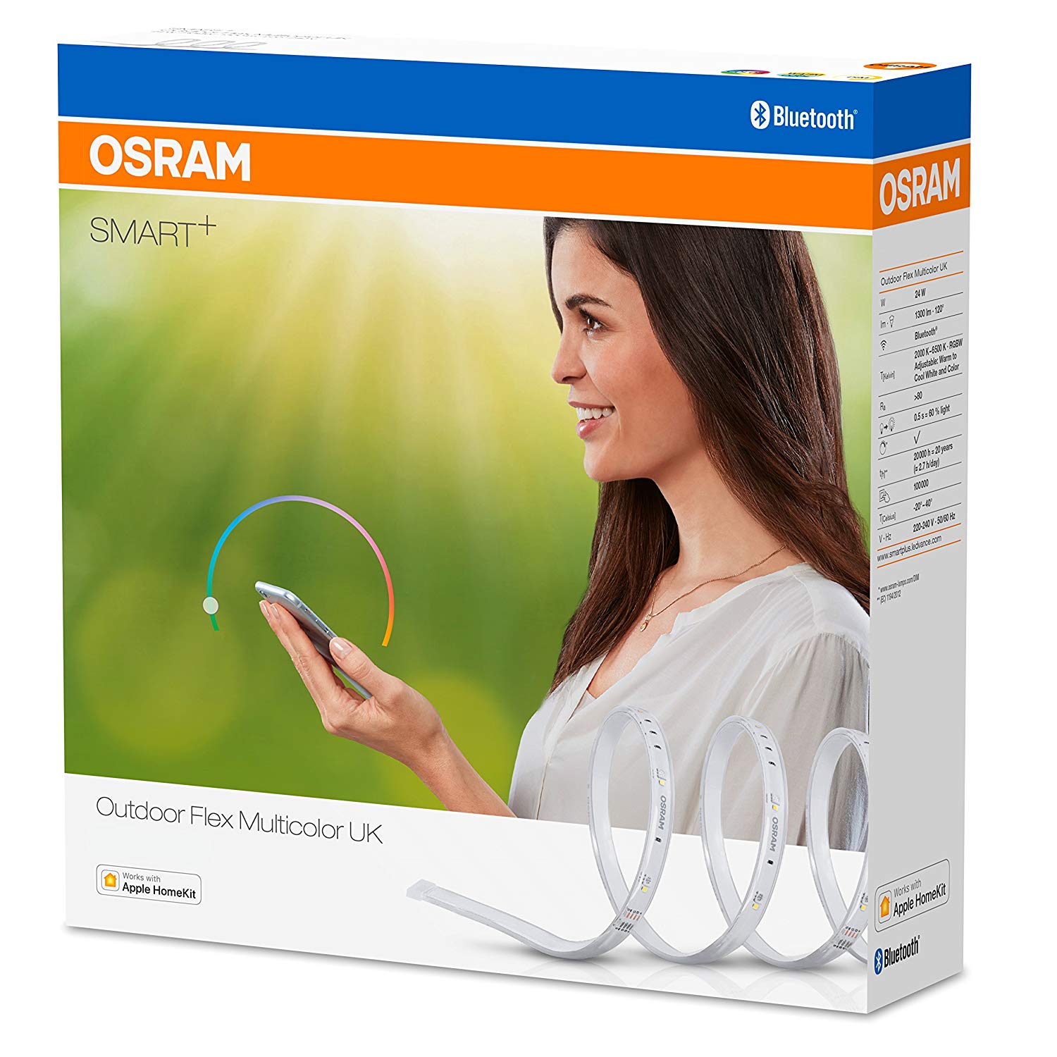 OSRAM SMART+ LED Stripe, Bluetooth LED Strip, dimmable, warm white to ...