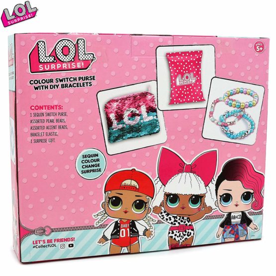 L.O.L. Surprise! Sequin Purse and Jewellery Making Kit for Girls Lol ...