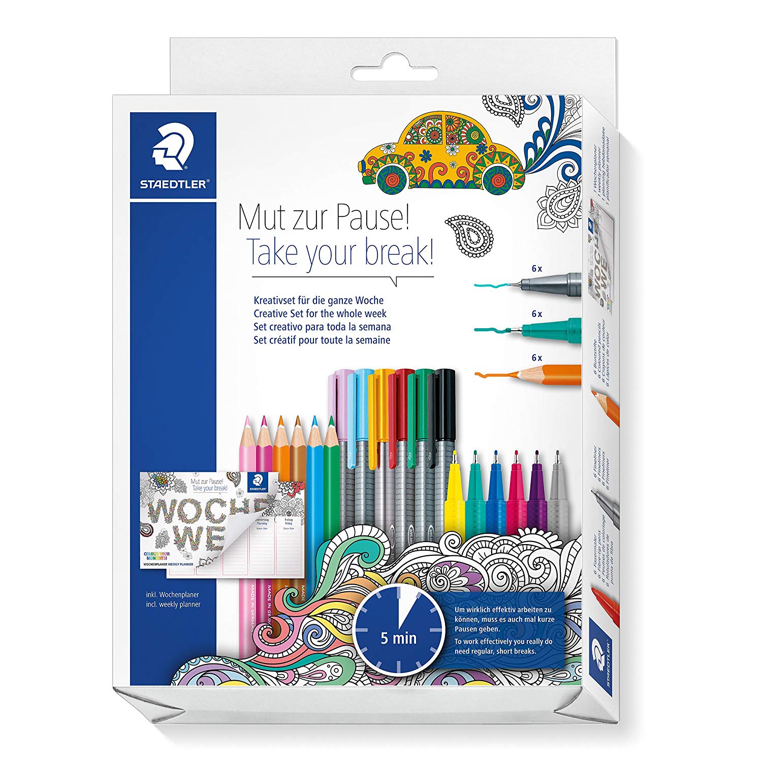 STAEDTLER 61 KP3 MZP Creative Set Mute zum Pause (Ergonomic Triangular ...