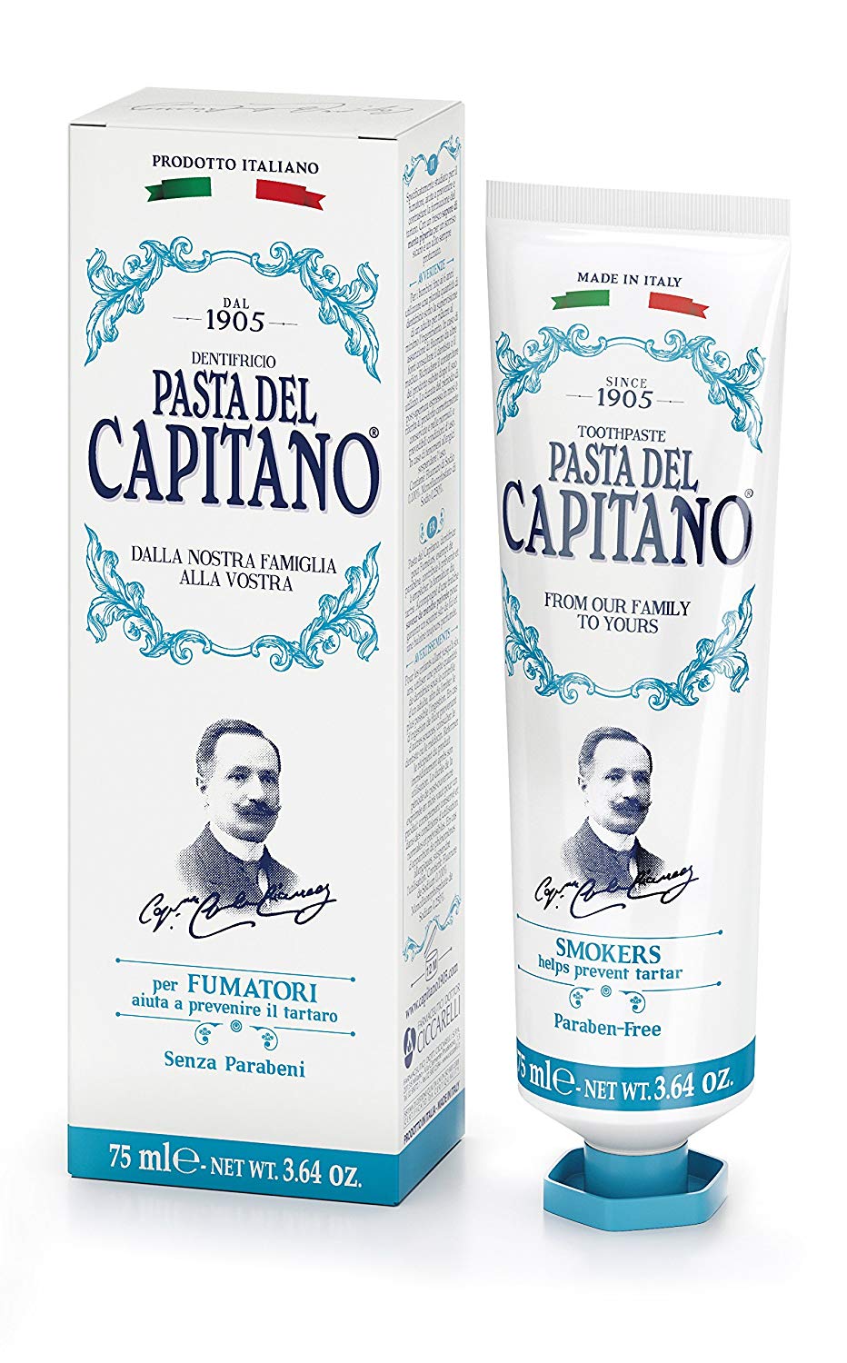 Pasta del Capitano 1905 Toothpaste for Smokers, 75 ml – BigaMart