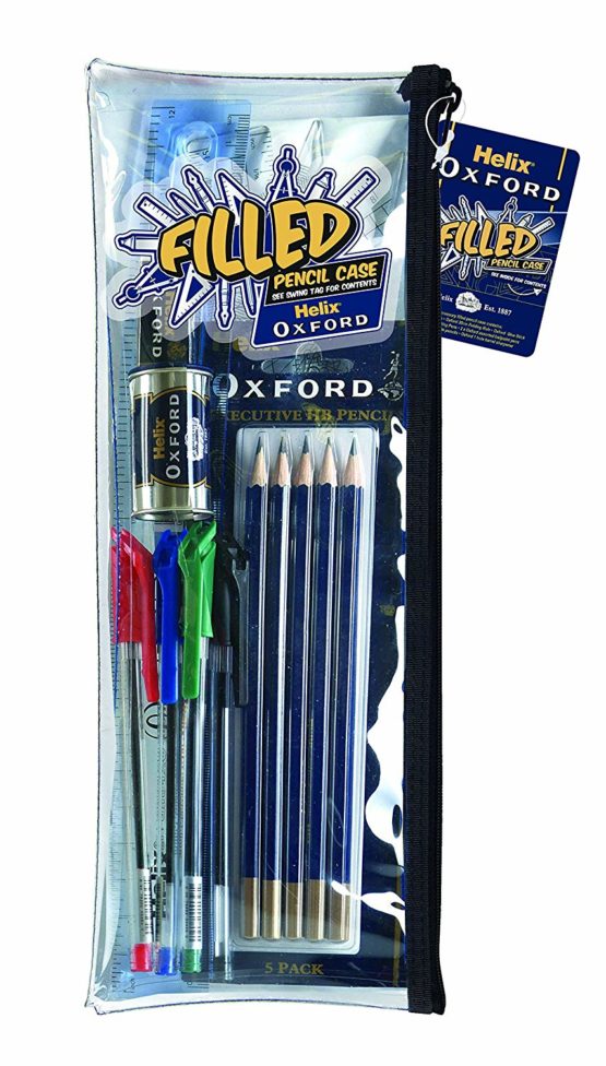 Helix Oxford Complete Stationery Set in 13.5 inch Pencil Case – BigaMart