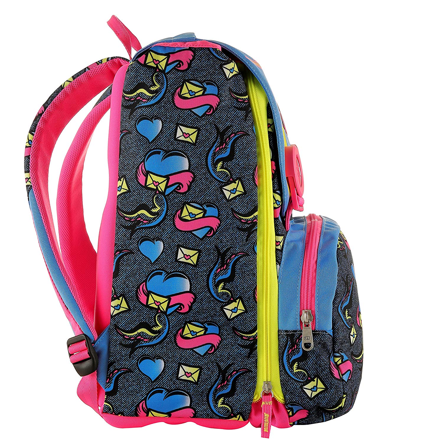 School Expandable Backpack Seven , LOVE LETTER , Blue , 28 Lt , Primary ...