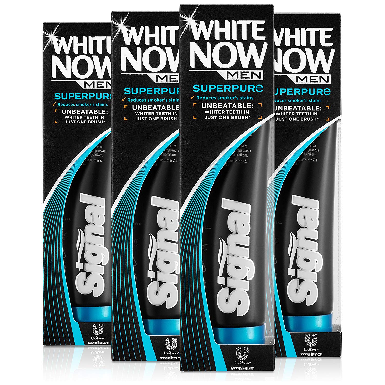 White Now Super Pure Stain Removal Toothpaste, Clinically Proven ...