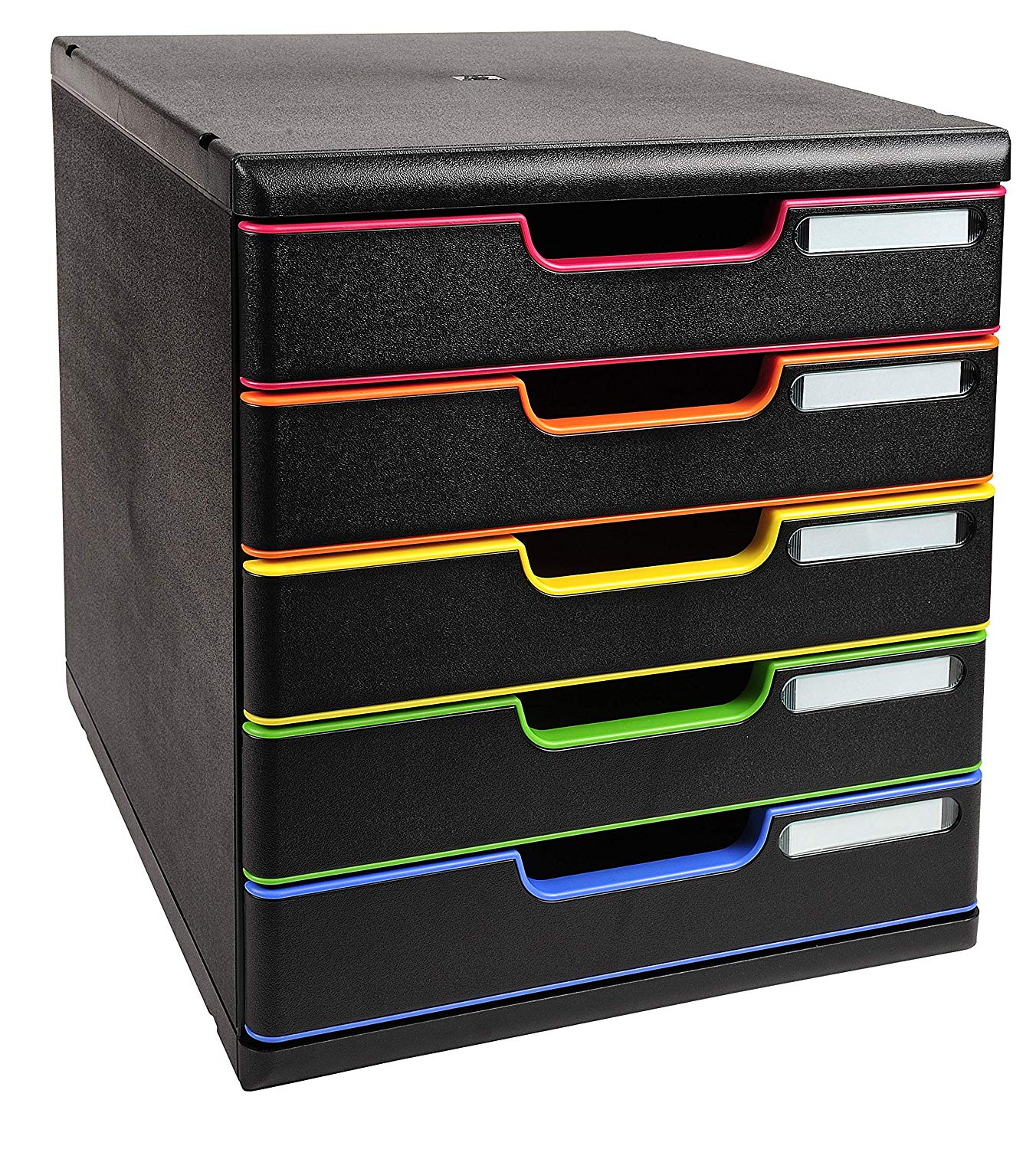Exacompta Modulo A4 Iderama, 5 Closed drawers – Black/Harlequin – BigaMart