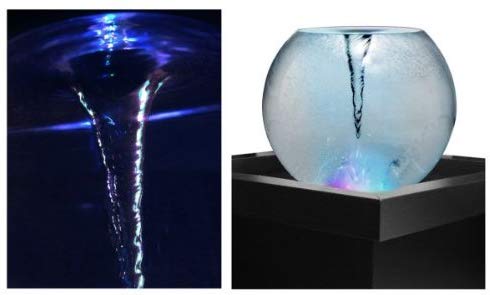 Primrose Vortex Whirlpool Orb Sphere Water Feature with Colour Changing ...