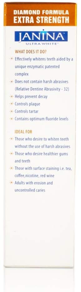 Janina Ultra White Extra Strength Whitening Toothpaste, 75 ml – BigaMart