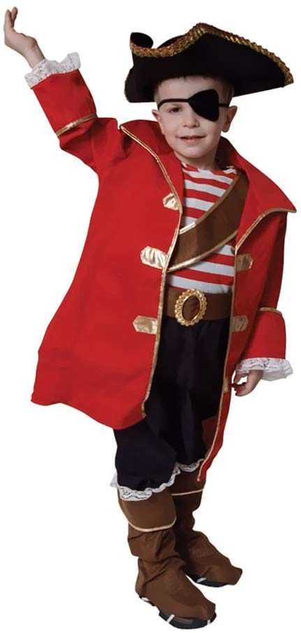 Dress Up America Deluxe Pirate Captain Costume for Kids – BigaMart