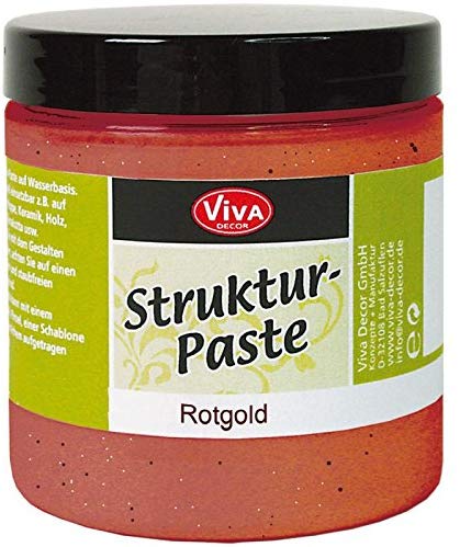 Viva Decor Structure Paste 8.45 oz. Red Gold, Acrylic, Multicoloured, 2 ...