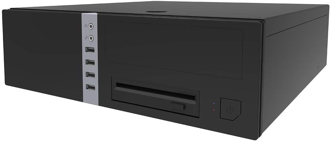 CiT S503 Slim Micro ATX Desktop Case No Power Supply – Black – BigaMart