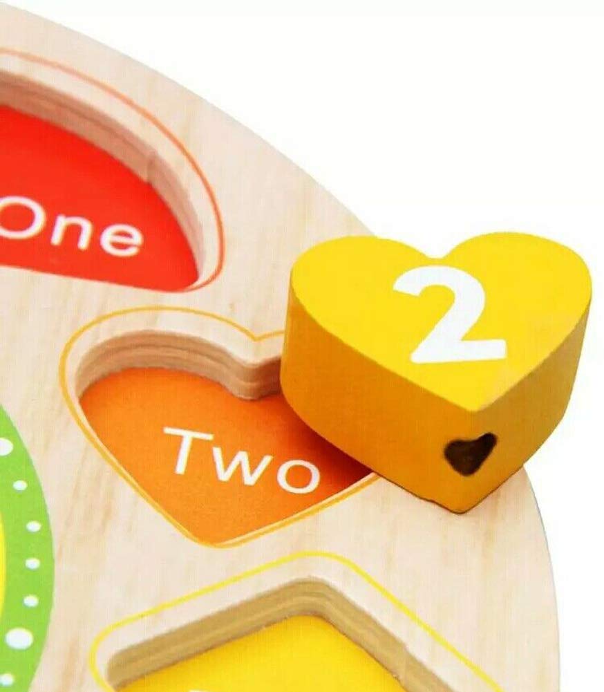 Feelava Shape Sorting Clock Wooden Teaching Clock Learning Puzzle ...