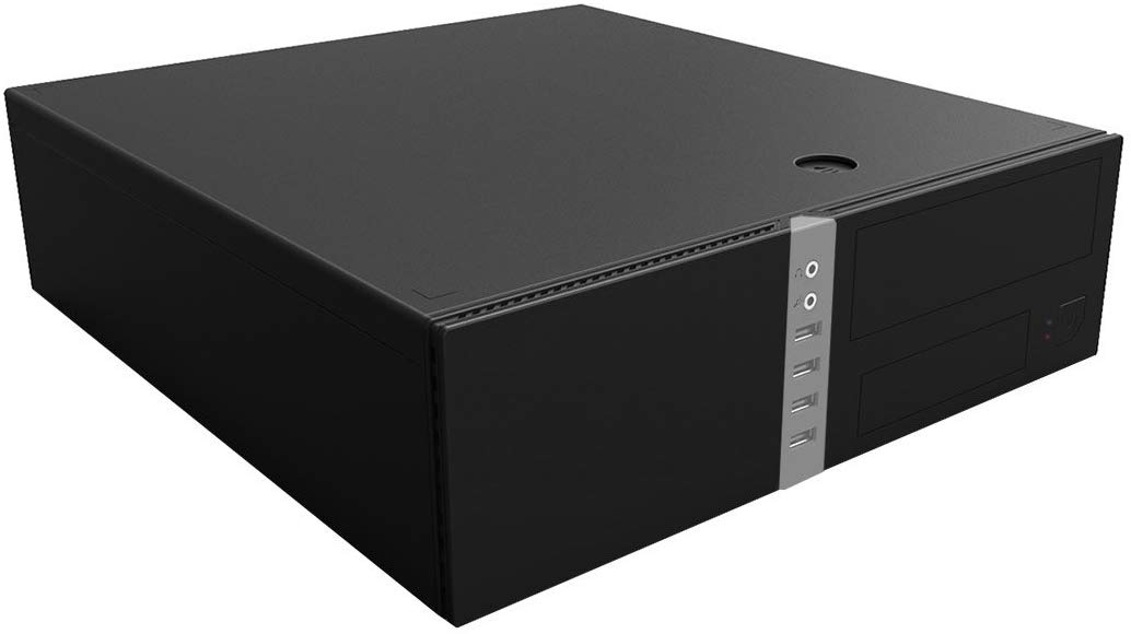 CiT S503 Slim Micro ATX Desktop Case No Power Supply – Black – BigaMart