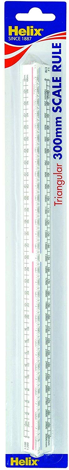 Helix 300mm Metric Triangular Scale Ruler – BigaMart