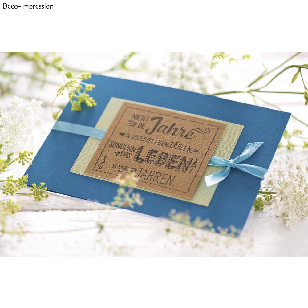 Rayher 29112000 Wood Mounted Rubber Stamp with Invitation Text for ...