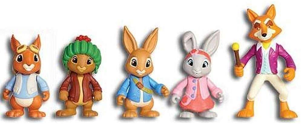 Peter Rabbit Figures Adventure Pack – 5 figures 3″ Tall Figures incl ...