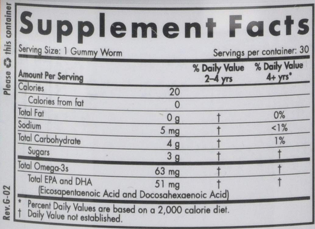 Omega-3 Worms 30 Gummies – BigaMart