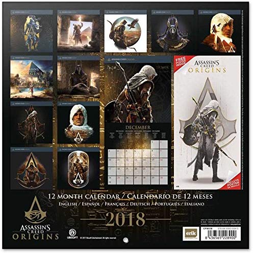 Grupo Erik editores Assassins Creed – Calendar 2018, 30 x 30 cm – BigaMart