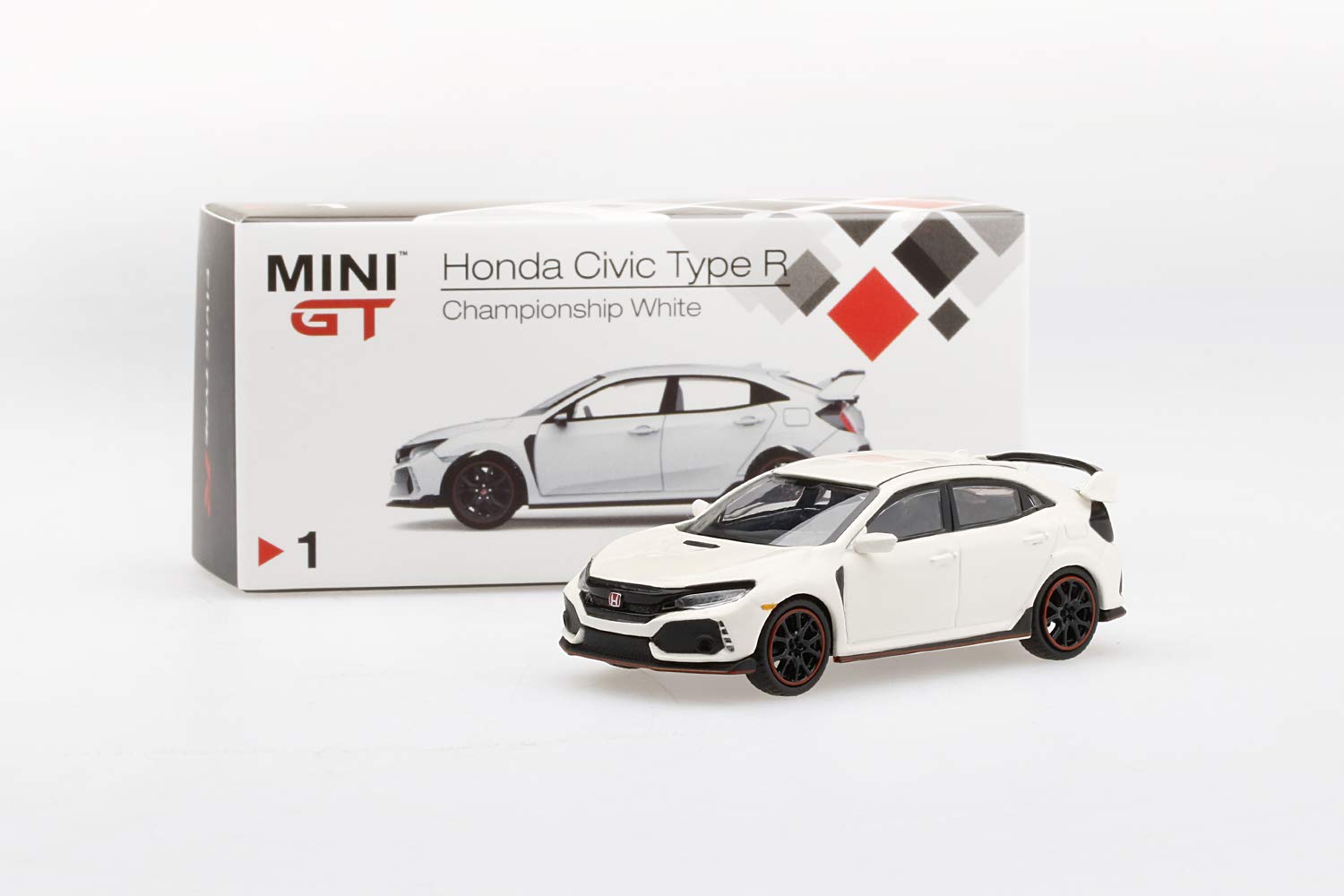 Mini GT MGT00010-R 1/64 Honda Civic Type R Right Hand Drive, White ...