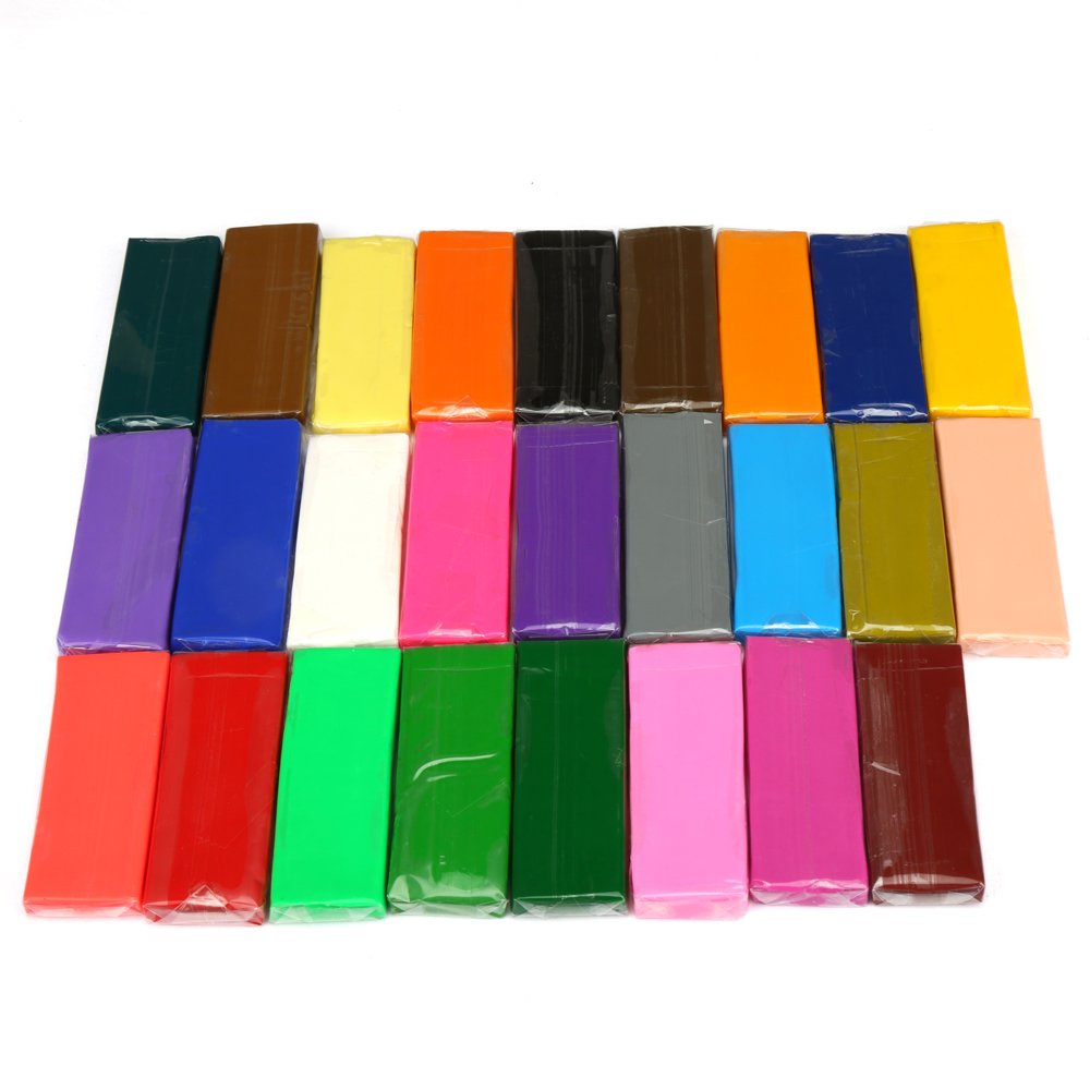 H&S Polymer Clay 650g 26 Colours Oven Bake Polymer Clay Block Modelling ...