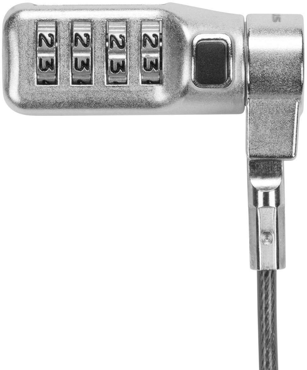 Targus DEFCON 3-in-1 Lock, Resettable Coiled Combination Retail Lock ...