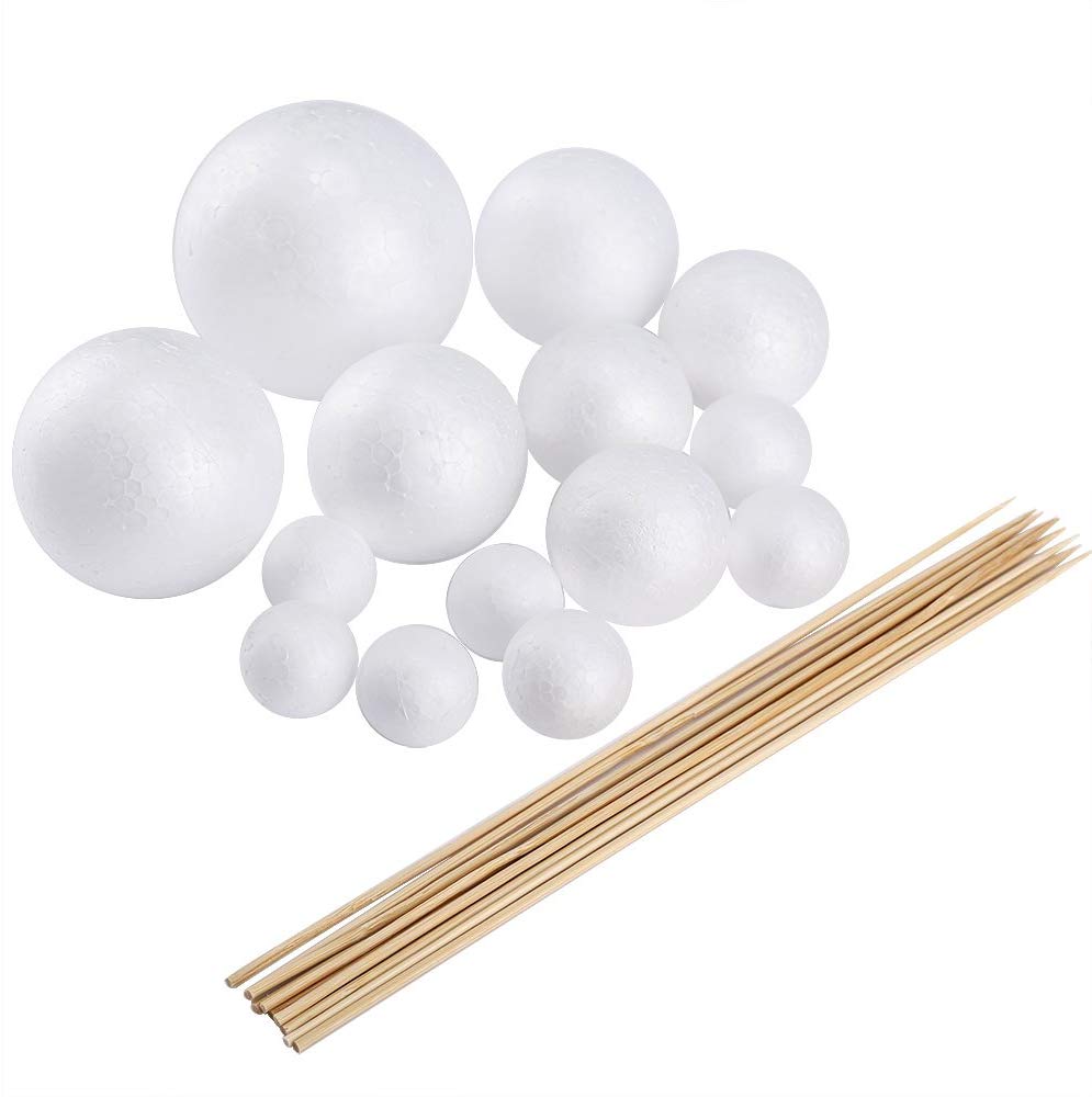 Pllieay Make Your Own Solar System Model with 14 Mixed Sized ...