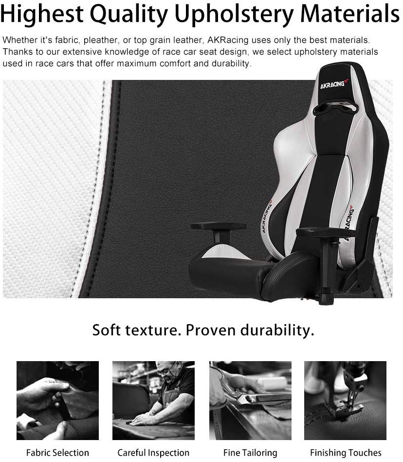 AKRacing Masters Series Premium Gaming Chair with High Backrest, Recliner, Swivel, Tilt, 4D ...