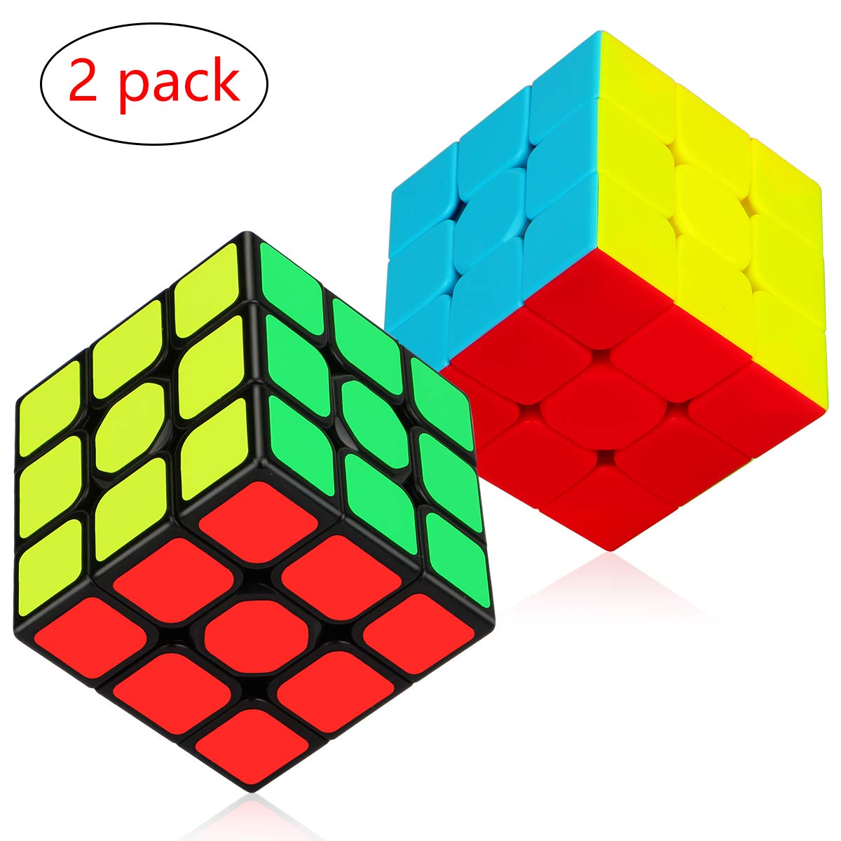 Aiduy 3x3x3 Speed Puzzle Cube Set, Fast Smooth Turning Magic Cube ...