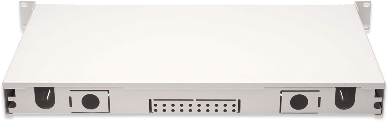 DIGITUS LWL splice box 12 LC couplings – OM3-1HE 19-inch – Multi-Mode ...