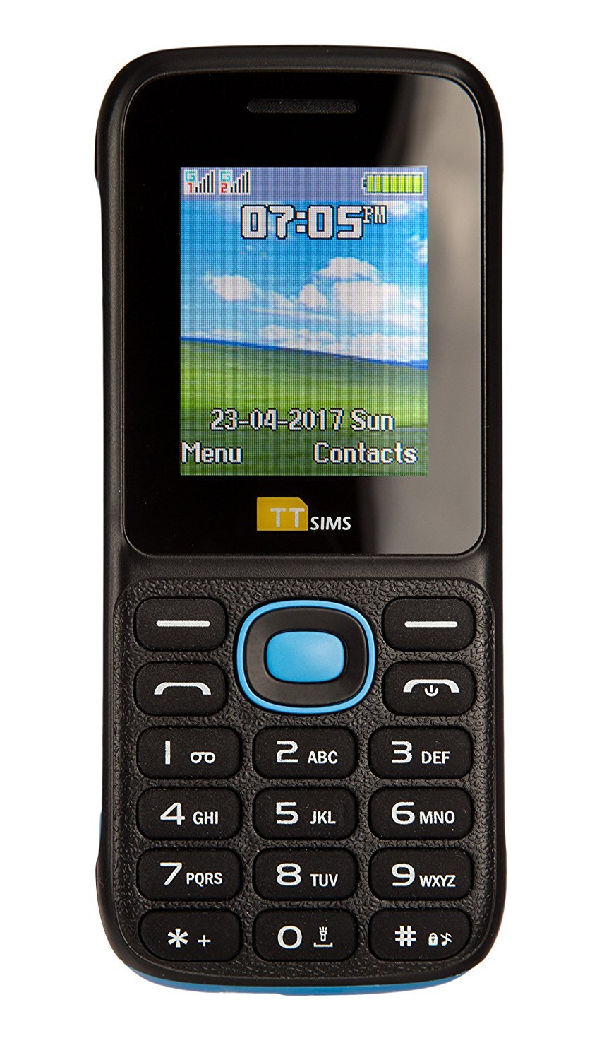 TT120 Dual UK SIM-Free Mobile Phone with Mains Charger in Blue – BigaMart