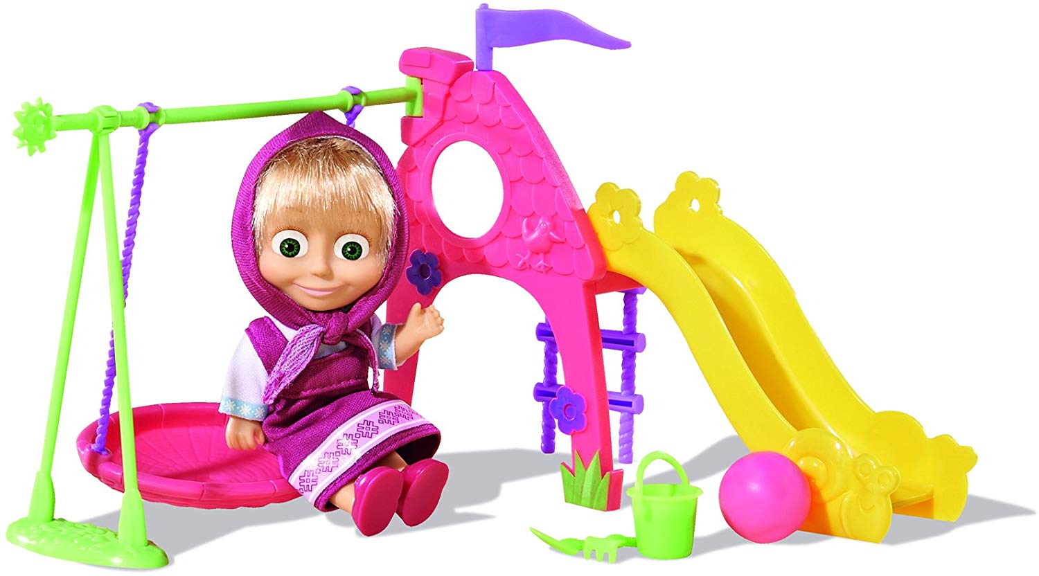 Simba 109301816 Bear-Masha’s Playground Set, Nylon/A – BigaMart