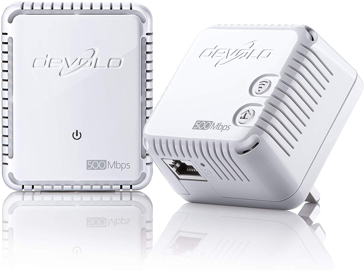 devolo dLAN 500 Wi-Fi Powerline Starter Kit (2 x PLC Homeplug Adapter ...