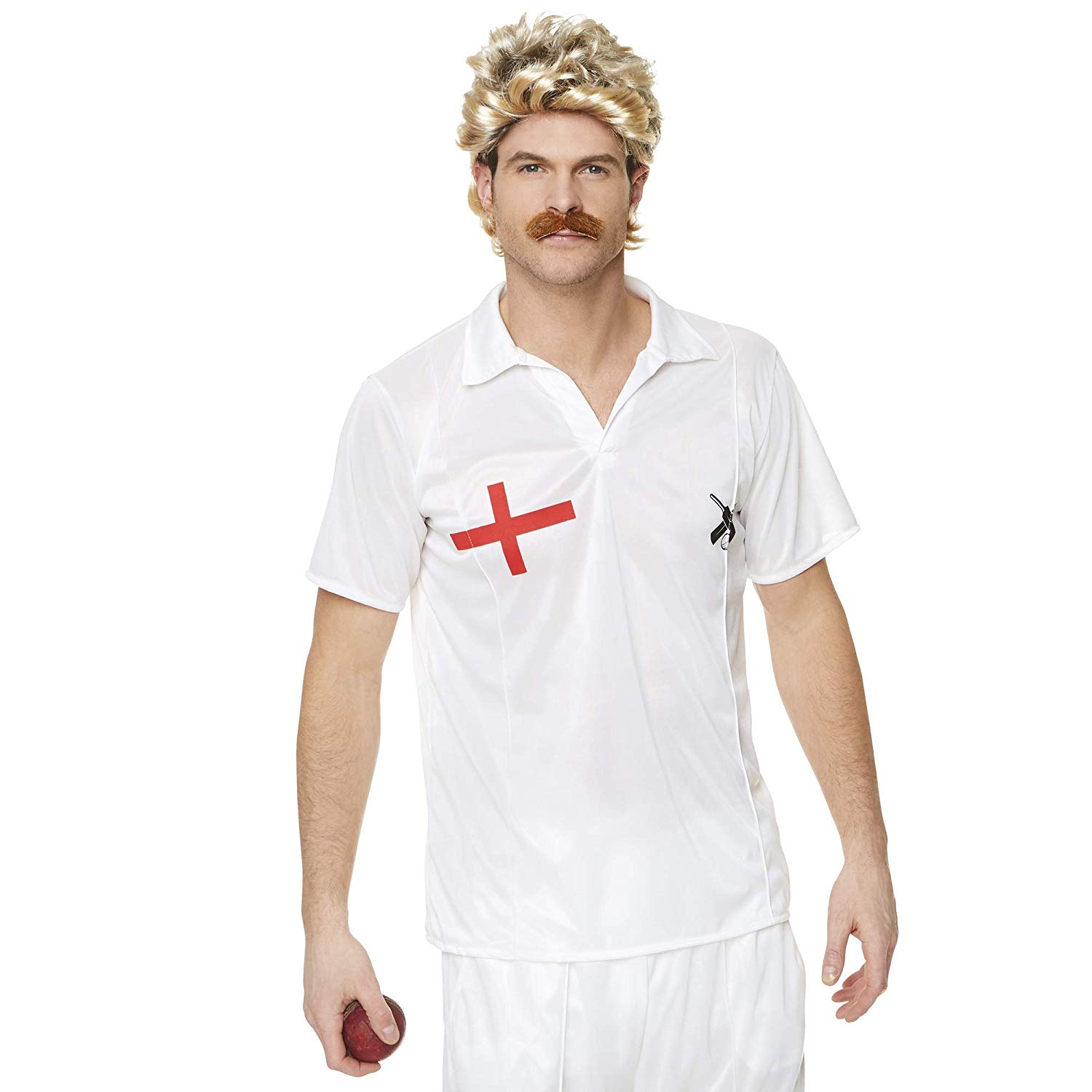 Karnival 82225 1980’s Cricket Player Kit Costume – BigaMart