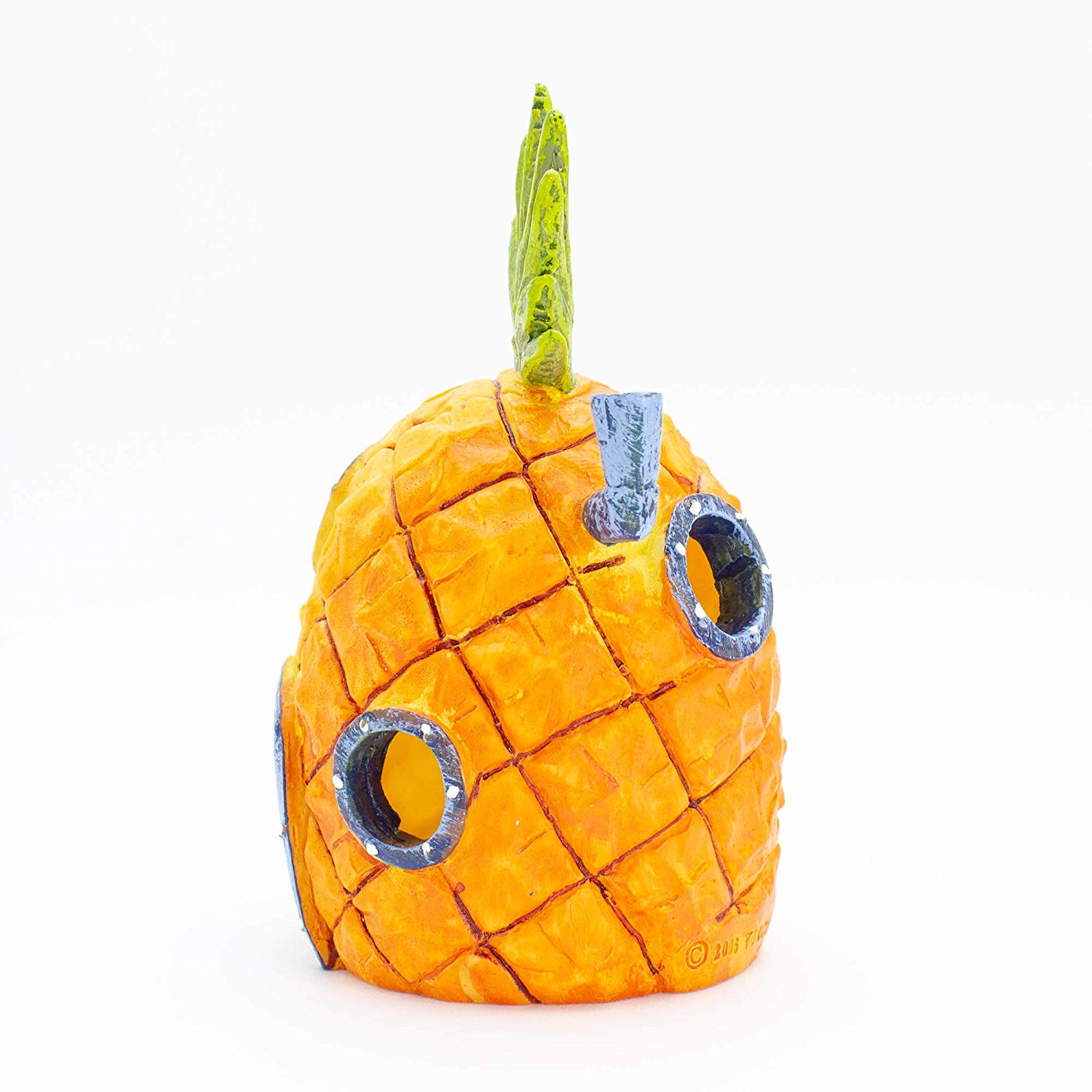 6.5″ tall spongebob’s pineapple house fish tank ornament – BigaMart