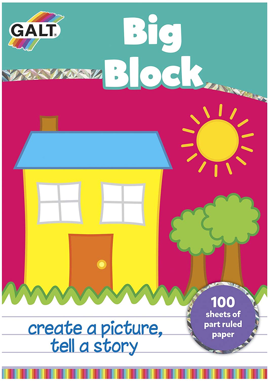 Galt Toys Big Block Sheet Pad – 100 Pieces – BigaMart