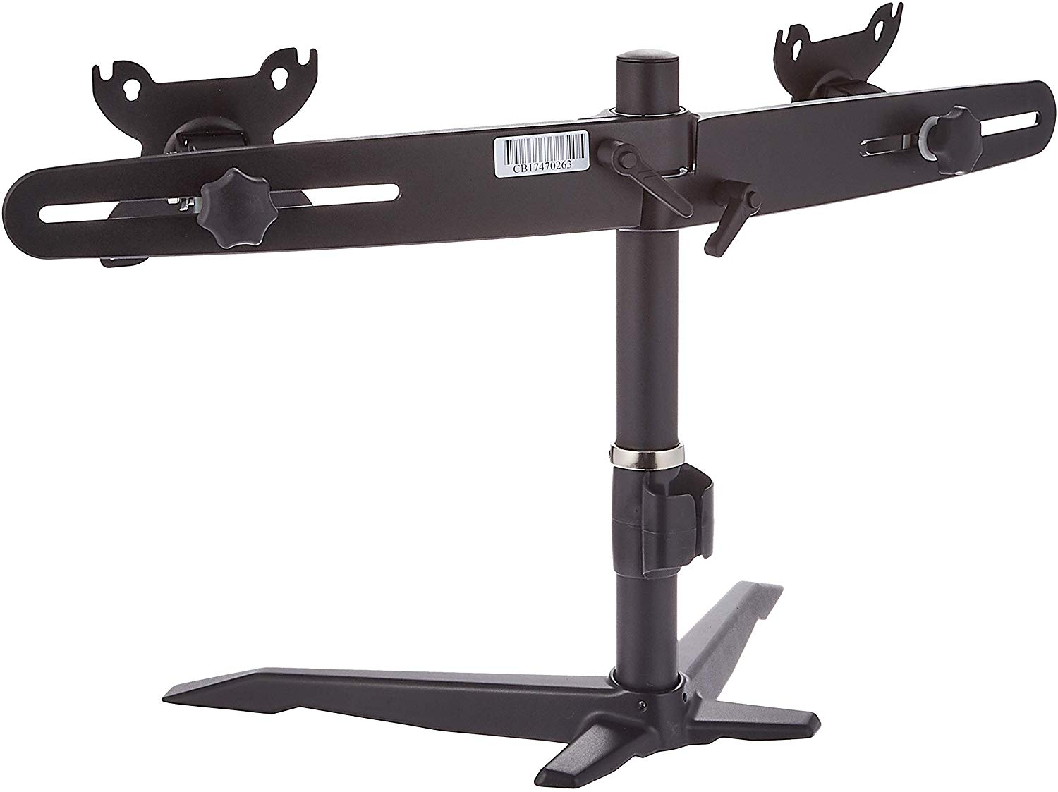 SilverStone SST-ARM23BS – Twin Double ARM LCD LED Monitor Bracket Desk ...