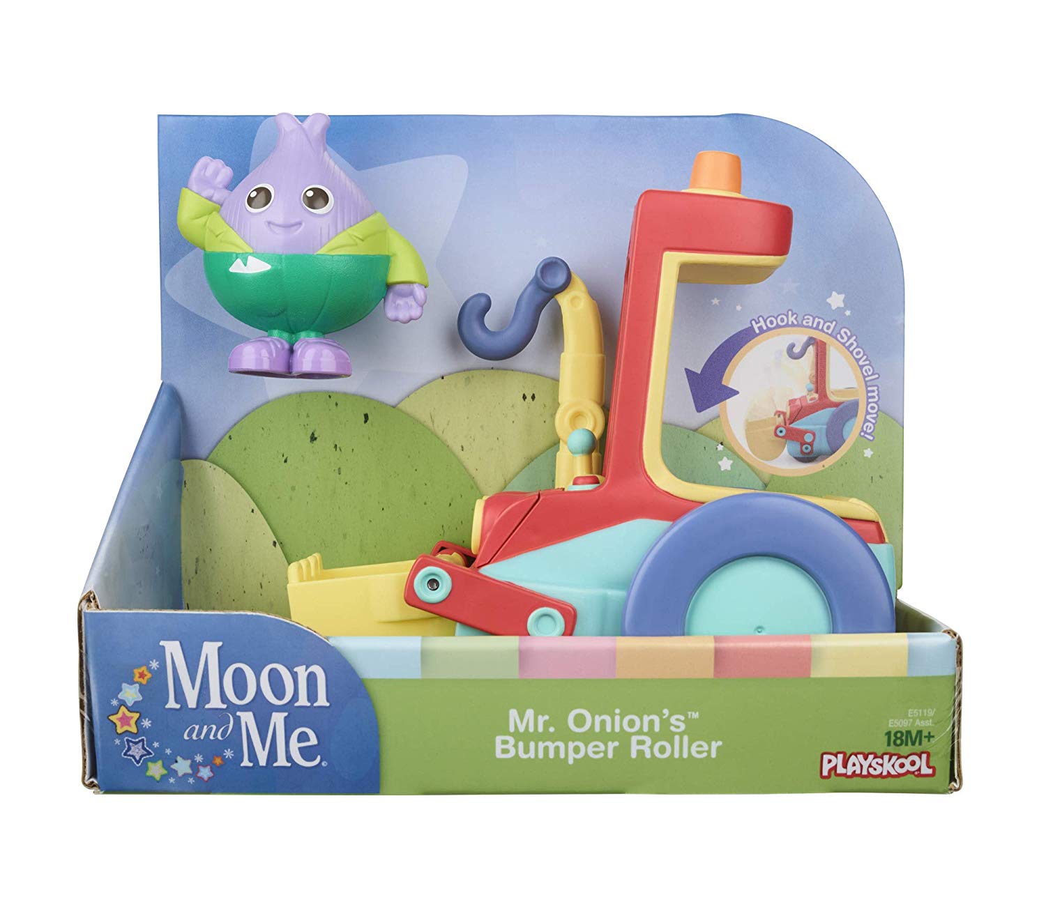 Playskool Moon and Me Mr. Onion’s Bumper Roller Toy Vehicle and Figure Set for Toddlers and ...