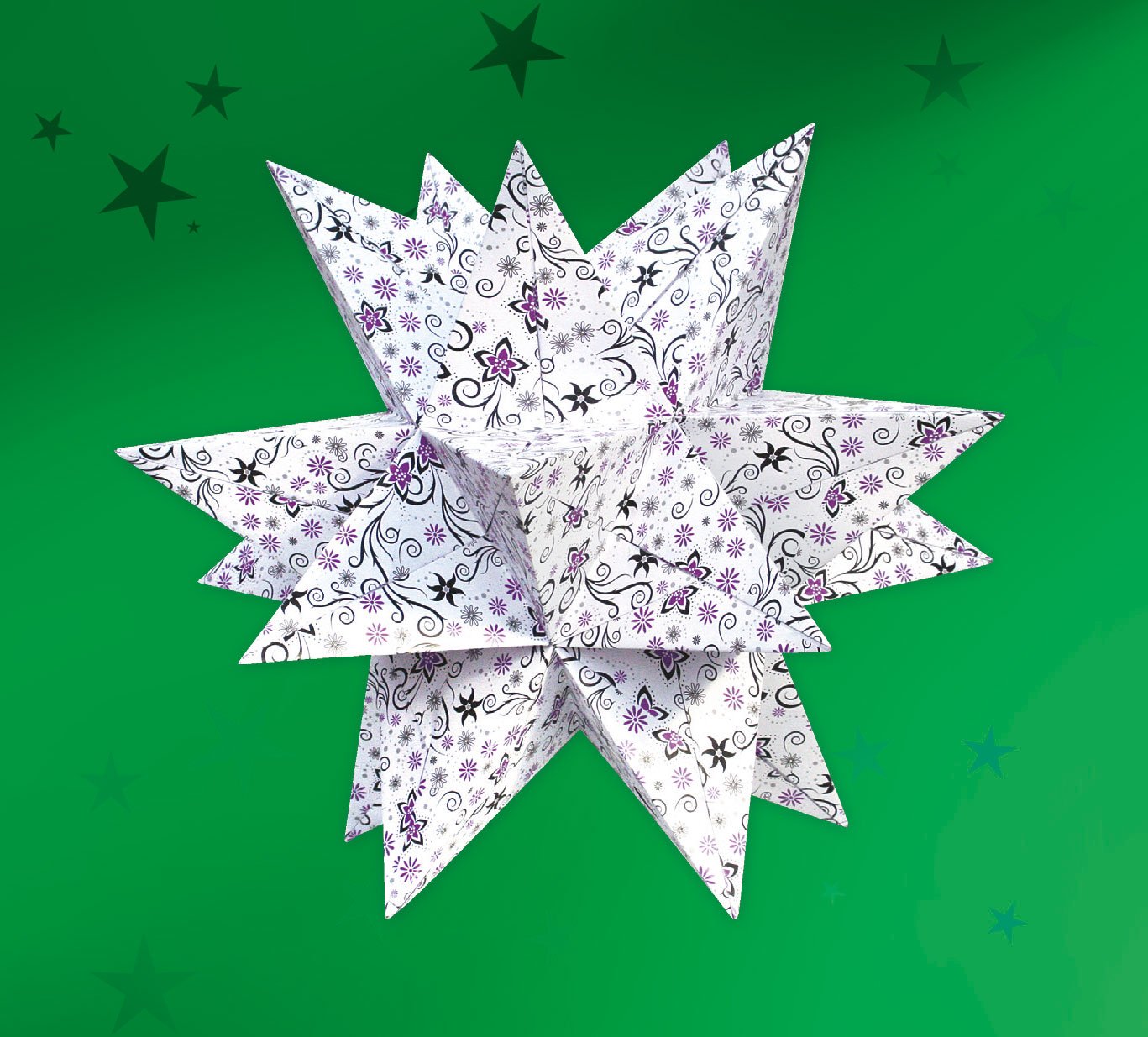 Ursus Aurelio Star 15895100 – Folding 20 x 20 cm, White/Black/Purple ...