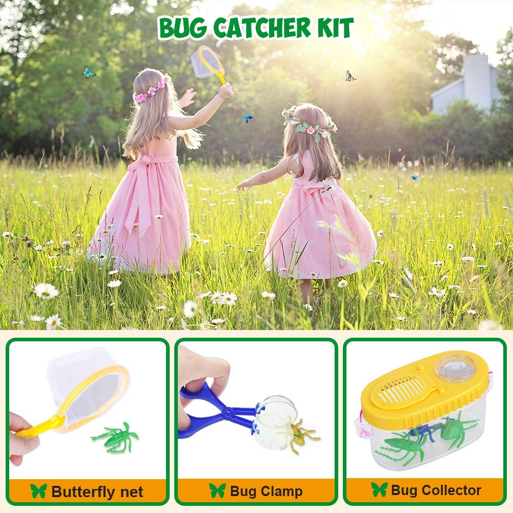 Outdoor Explorer Kit – 21 PCS Kids Bug Catcher Toys Gifts for 3 4 5 6 ...