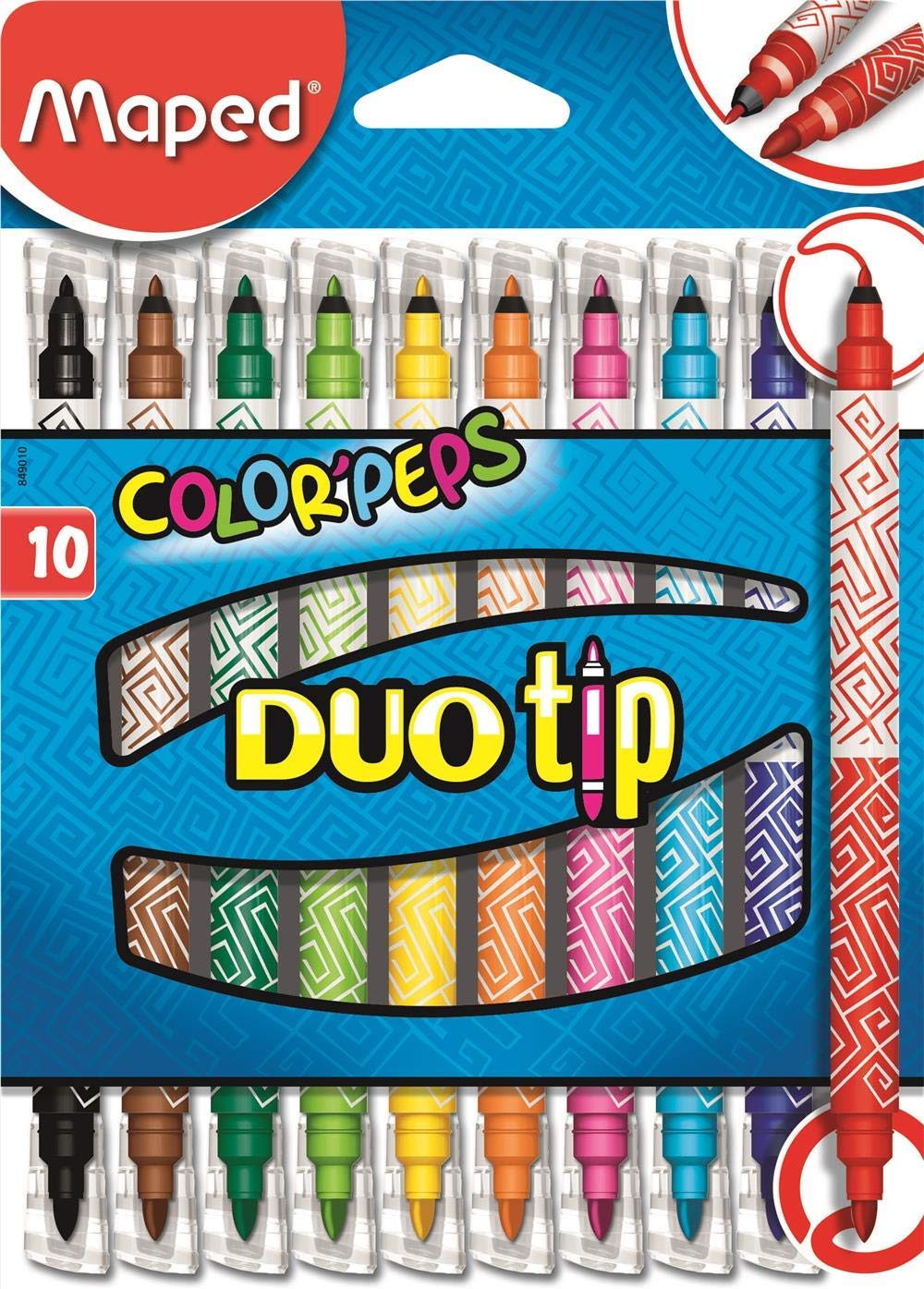 Maped Color’Peps Duo Tip Colouring Pens (Pack of 10) – BigaMart