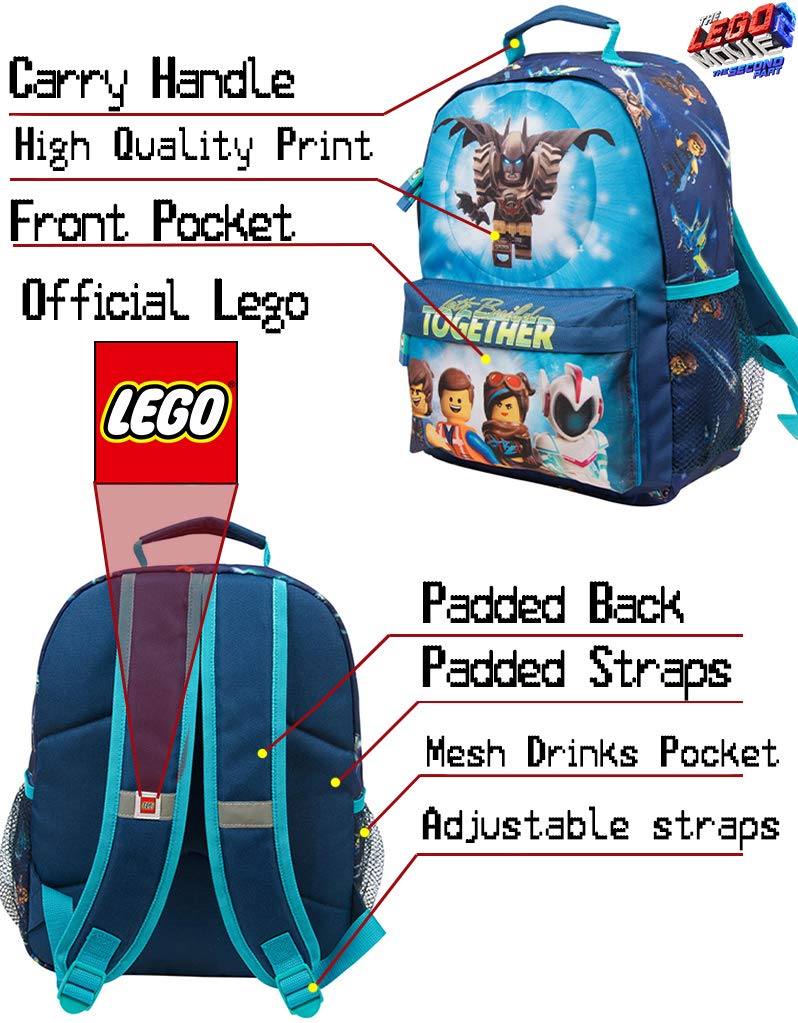 Lego Movie 2 Backpack for Kids with Lenticular Batman School Bag for ...