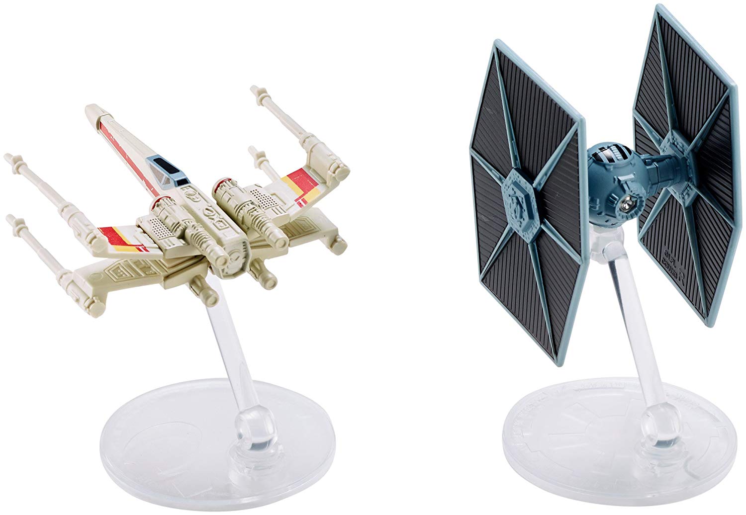Hot Wheels DYH44 Star Wars Rogue One Tie Fighter Blue vs. X Red 2 Wings ...