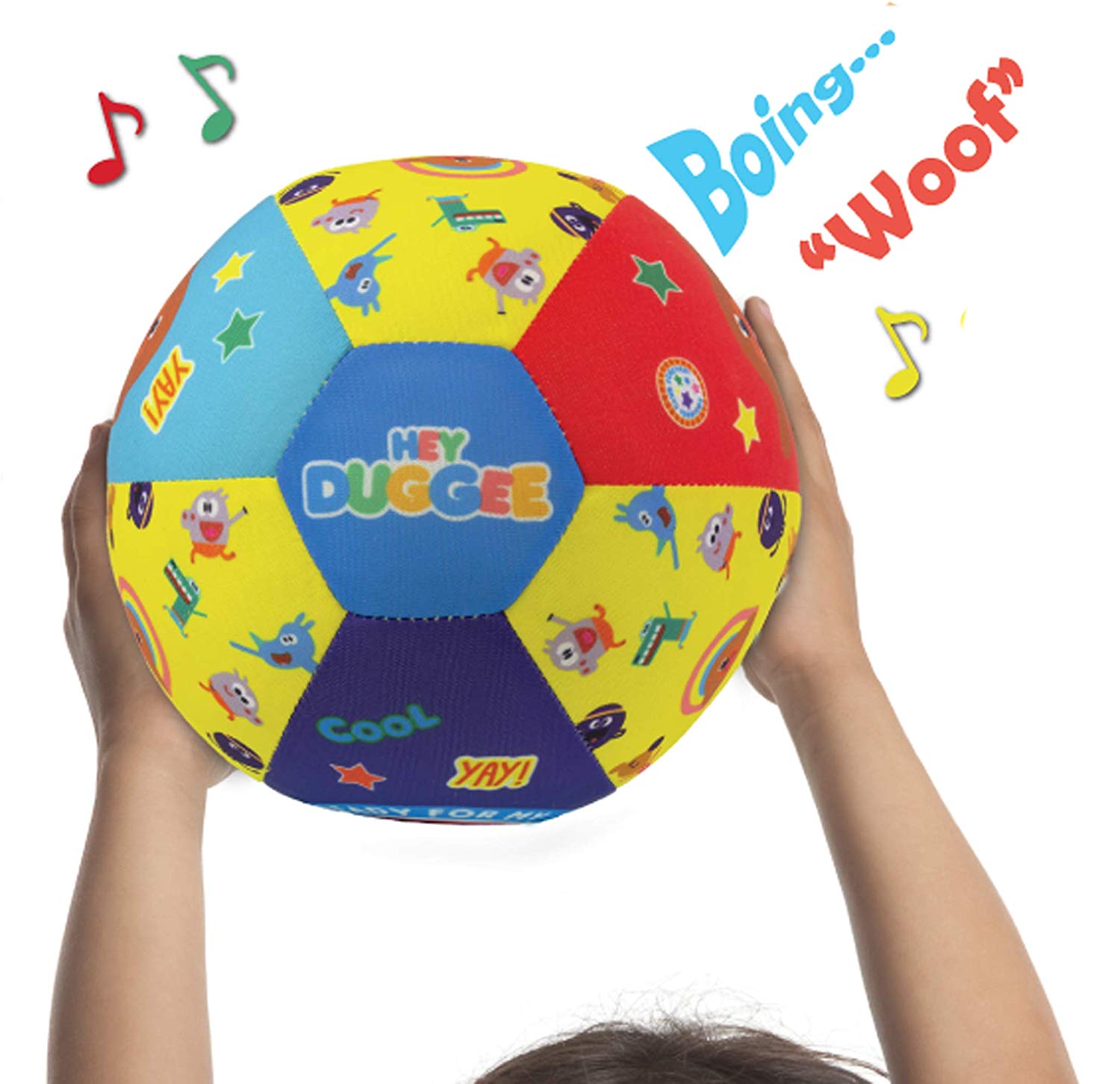 Hey Duggee 539 1983 EA Fun Sounds Ball Soft Toy, Multi, 14 x 14 x 14 cm ...