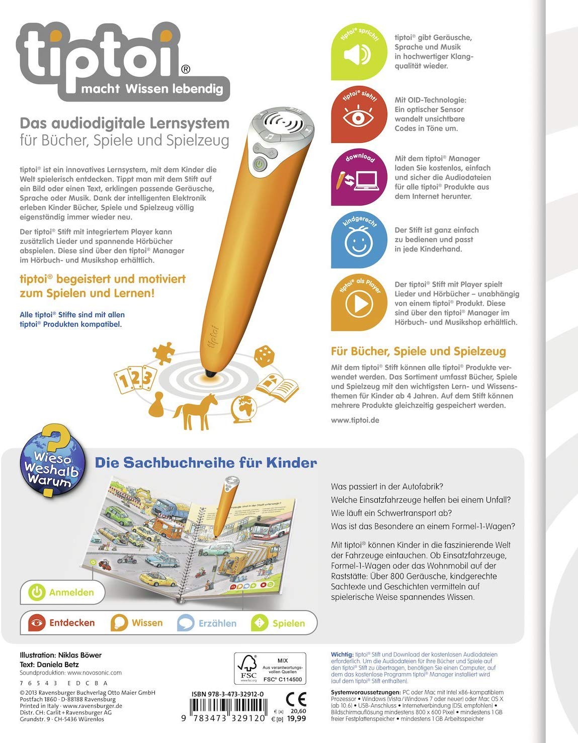 Ravensburger tiptoi ® The World of Vehicles + Children’s World Map ...