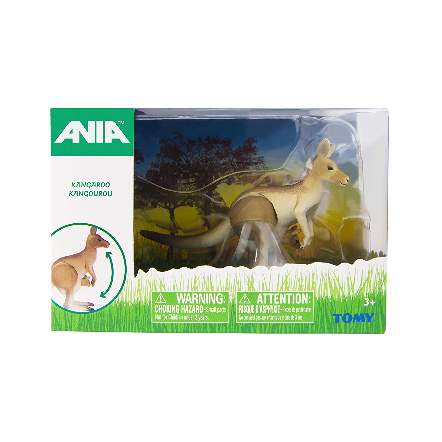 ANIA T16079 Animal Pack, Kangaroo with Joey Articulated Mini Figure ...