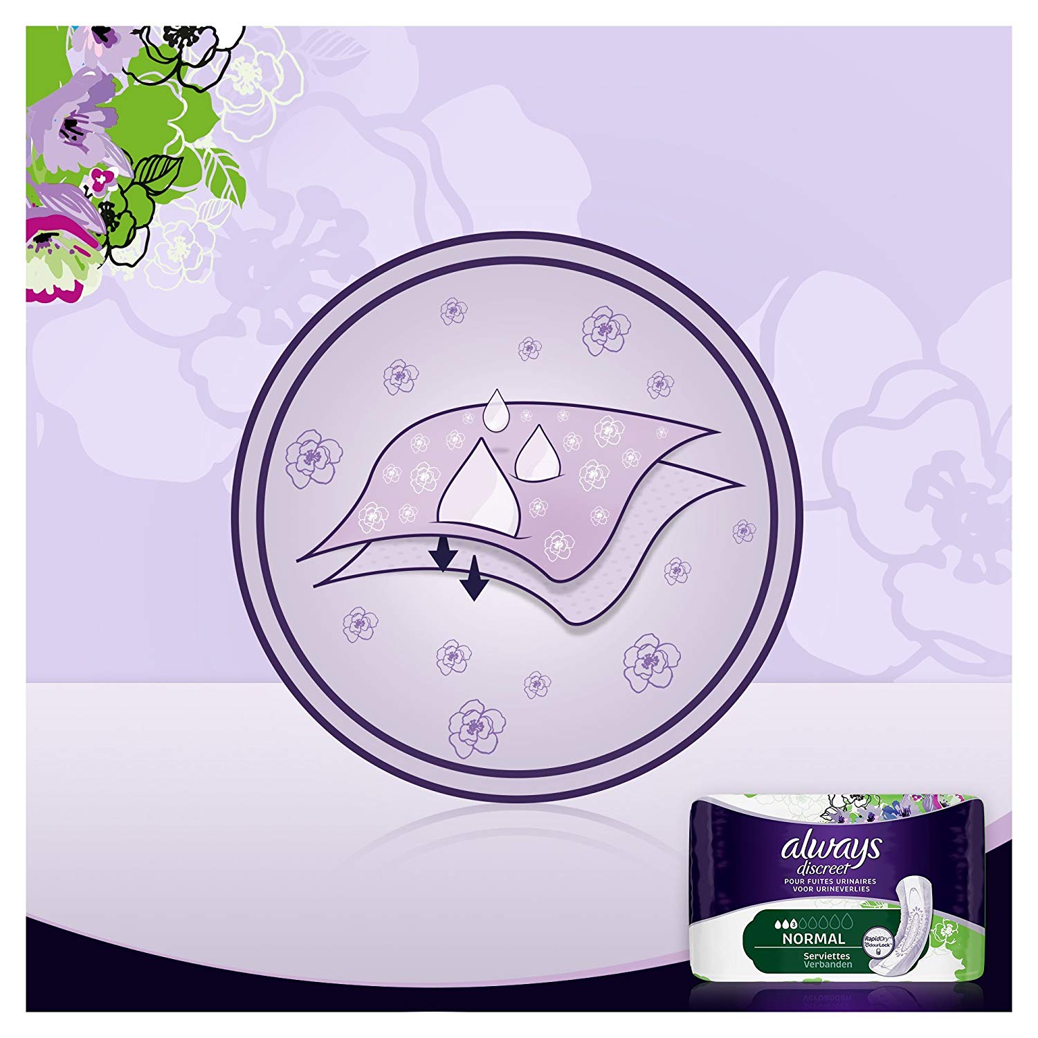 Always Discreet Normal Pads for Incontinence and Bladder Control – BigaMart