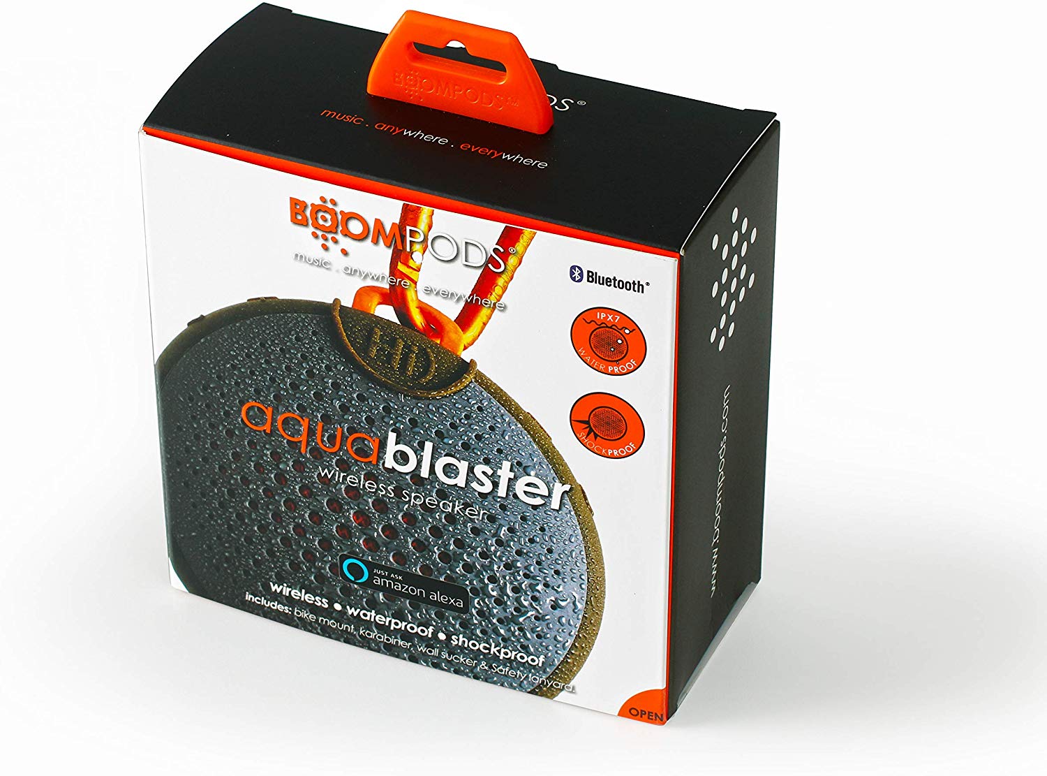 BOOMPODS AQUABLASTER – Waterproof Bluetooth Portable Wireless Speaker with Amazon Alexa – Hi ...