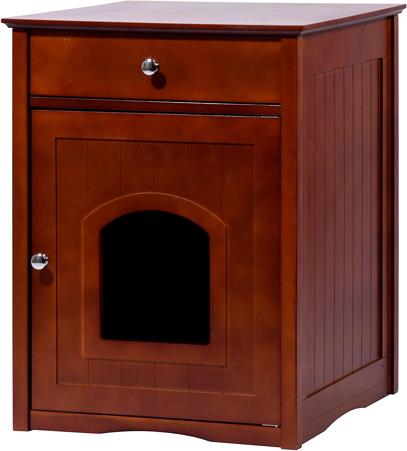 dobar ‘Mohrle 35272 Designer Cat Cabinet with Drawer, Brown – BigaMart